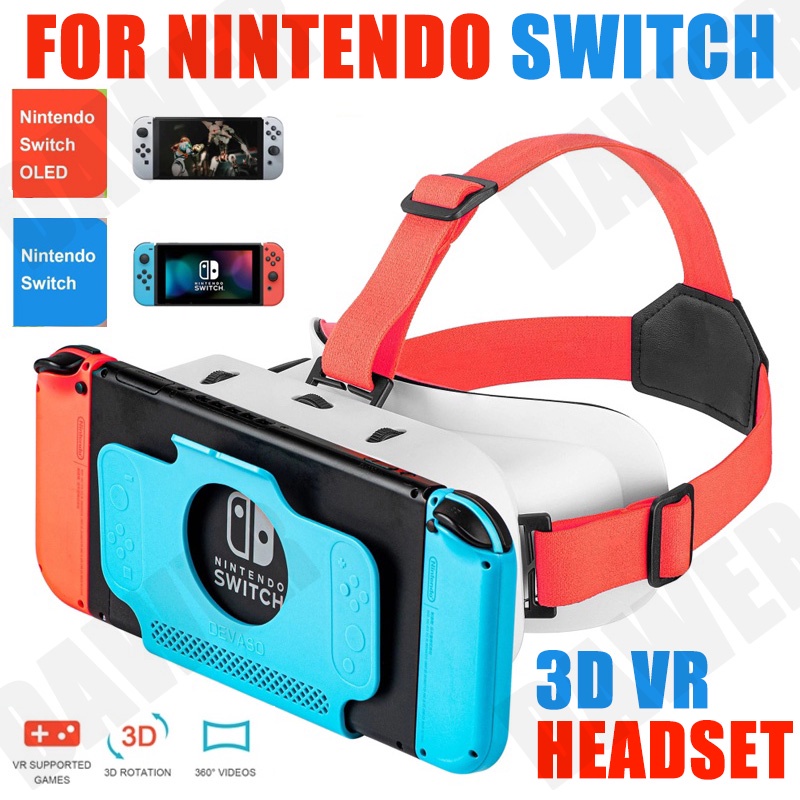 DEVASO NEW VR Glasses For Nintendo Switch OLED 3D Glasses Virtual Reality Movies For Switch Game ...