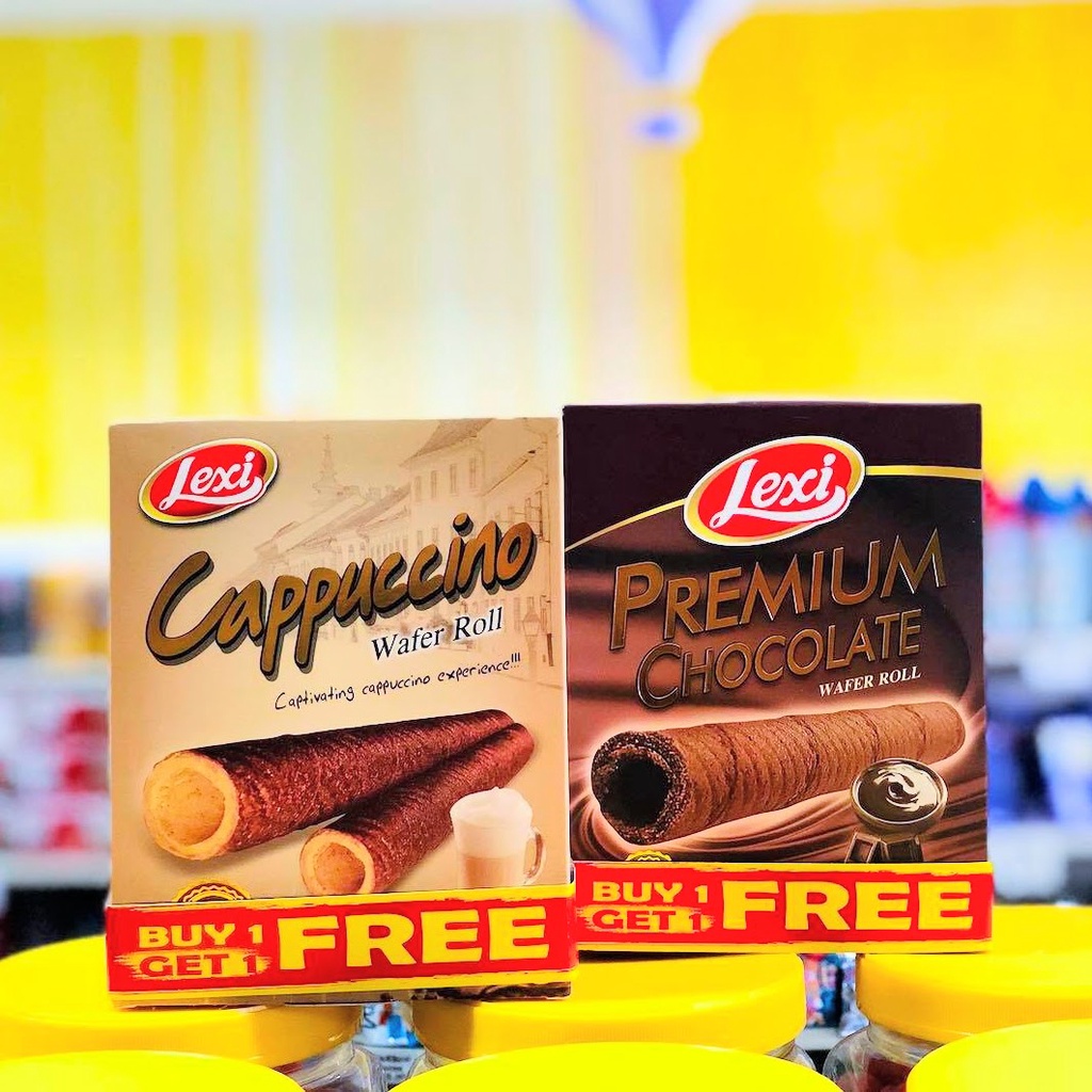 [BUY 2 TAKE 2] Lexi Premium Chocolate Wafer Roll & Cappuccino Wafer ...