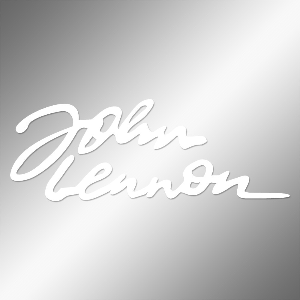 2X John Lennon Signature | Stickers | Decals | Single Color | Vinyl ...