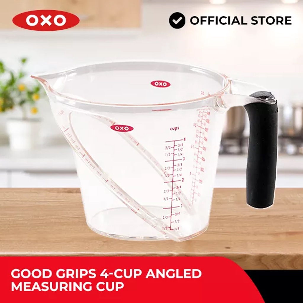 OXO Houseware Good Grips 4-Cup Angled Measuring Cup | Shopee Philippines