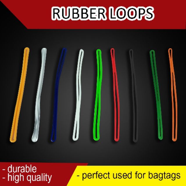 RUBBER LOOP(bag tag) | Shopee Philippines