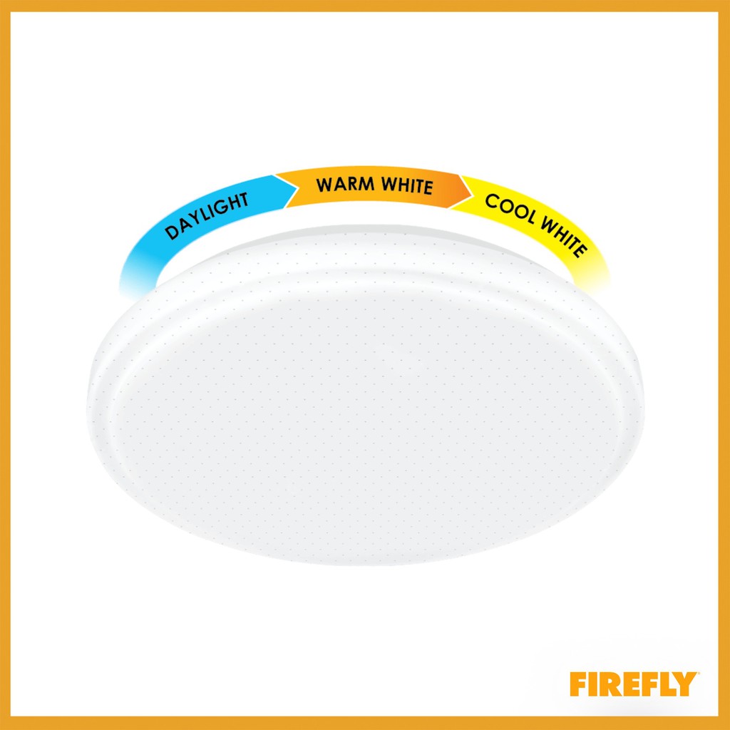 Firefly Basic Series LED Tri-Color Ceiling Lamp 24W Pepper | Shopee ...