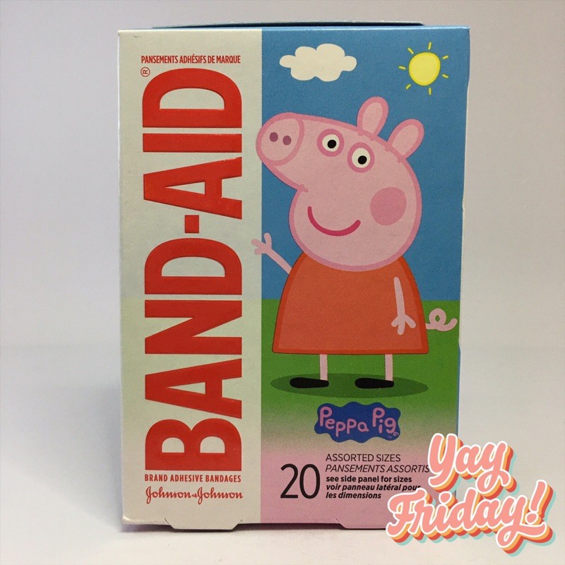 Band-Aid Peppa Pig Bandages 20 Assorted Sizes | Shopee Philippines