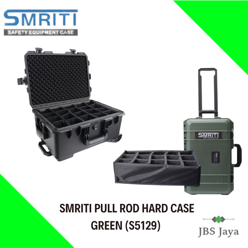 SMRITI Pull Rod Hard Case-GREEN & BLACK ( Small 5129 ) | Shopee Philippines