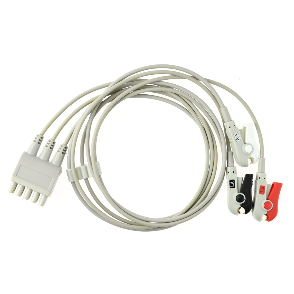 EL-06 ECG Leadwires With 3lead Clip Grabber For GE Patient Monitor ...