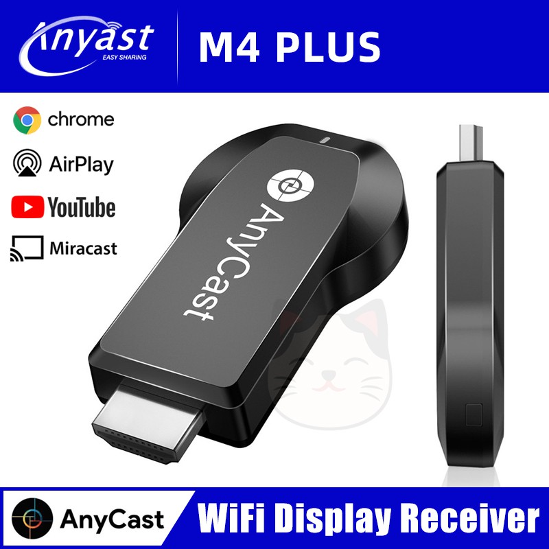 Original Any Cast HD 1080P M4 Plus WIFI HDMI Dongle Receiver | Shopee ...