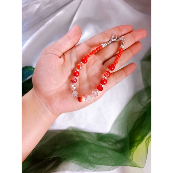 Red Furry of Queen Anaqi Hijab Connector Mask Batam Accessories ...