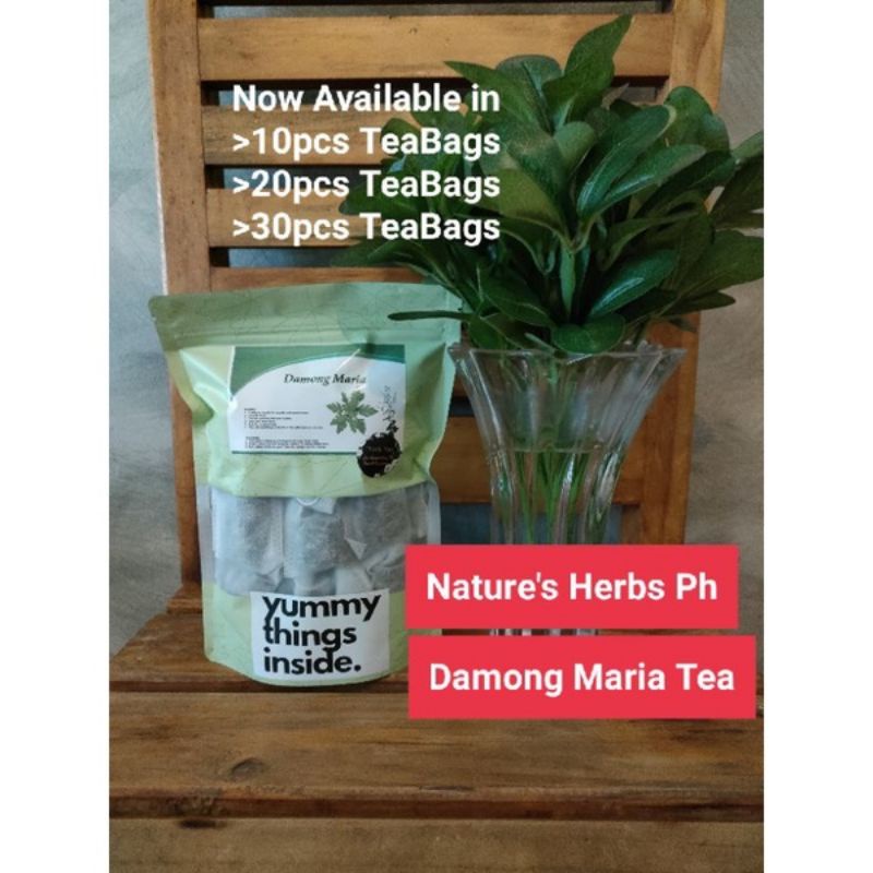 Damong Maria Herbal Tea 10pcs TeaBags (Panlinis ng Matris) | Shopee ...