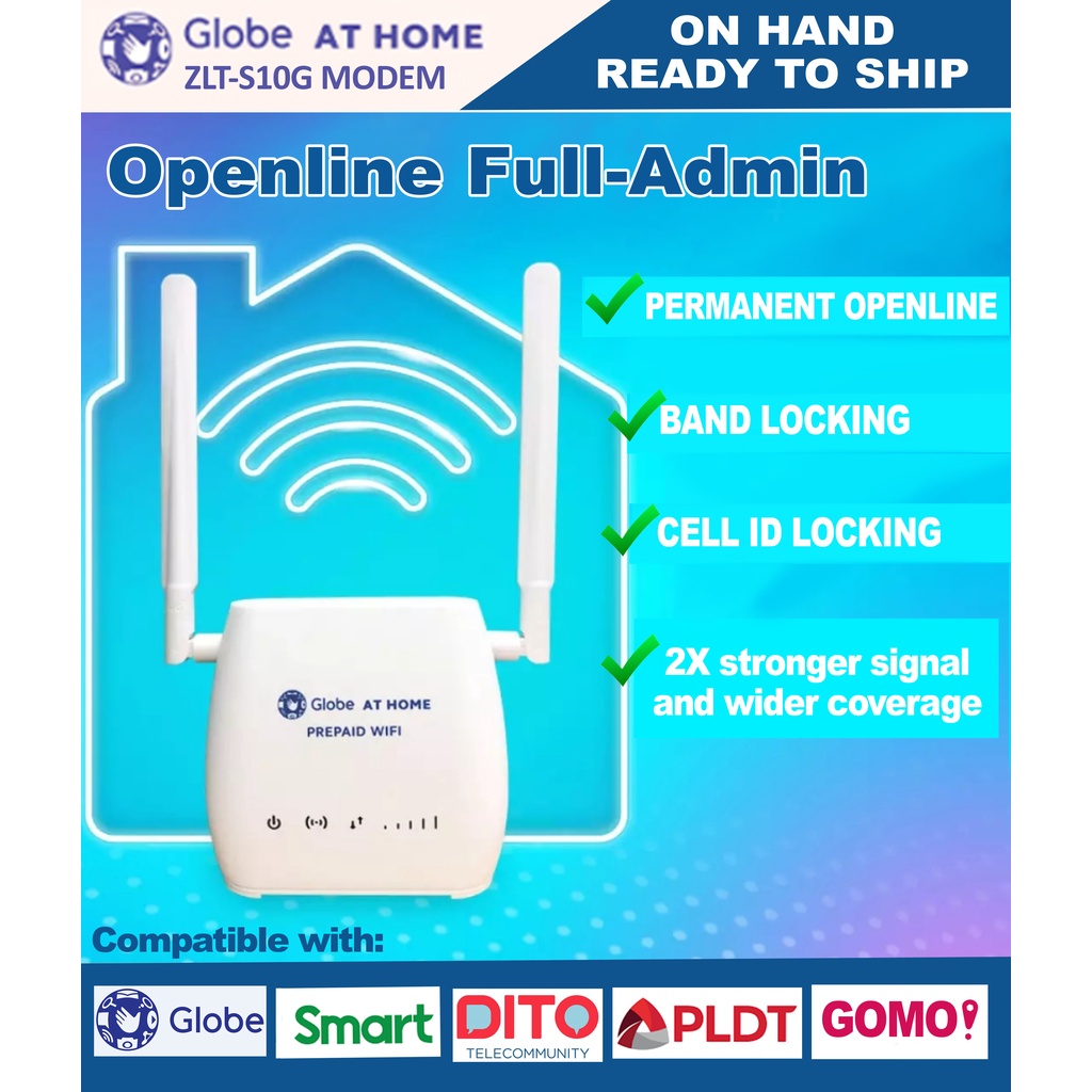 Globe at Home Prepaid Wifi ZLT S10G (Openline Full Admin) | Shopee ...