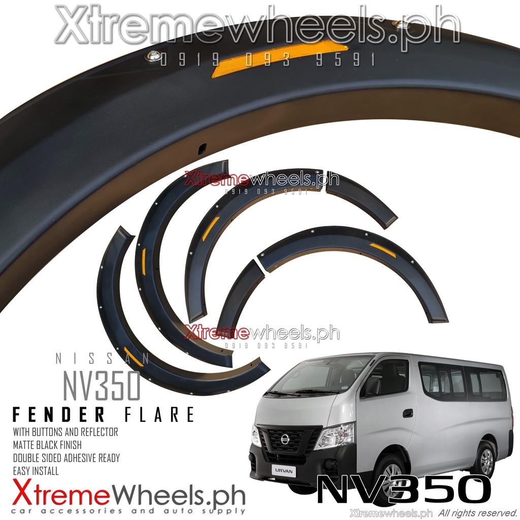 Nissan Urvan 2015-2022 Slim Fender Flare with Orange Reflector ( Nv350 ...