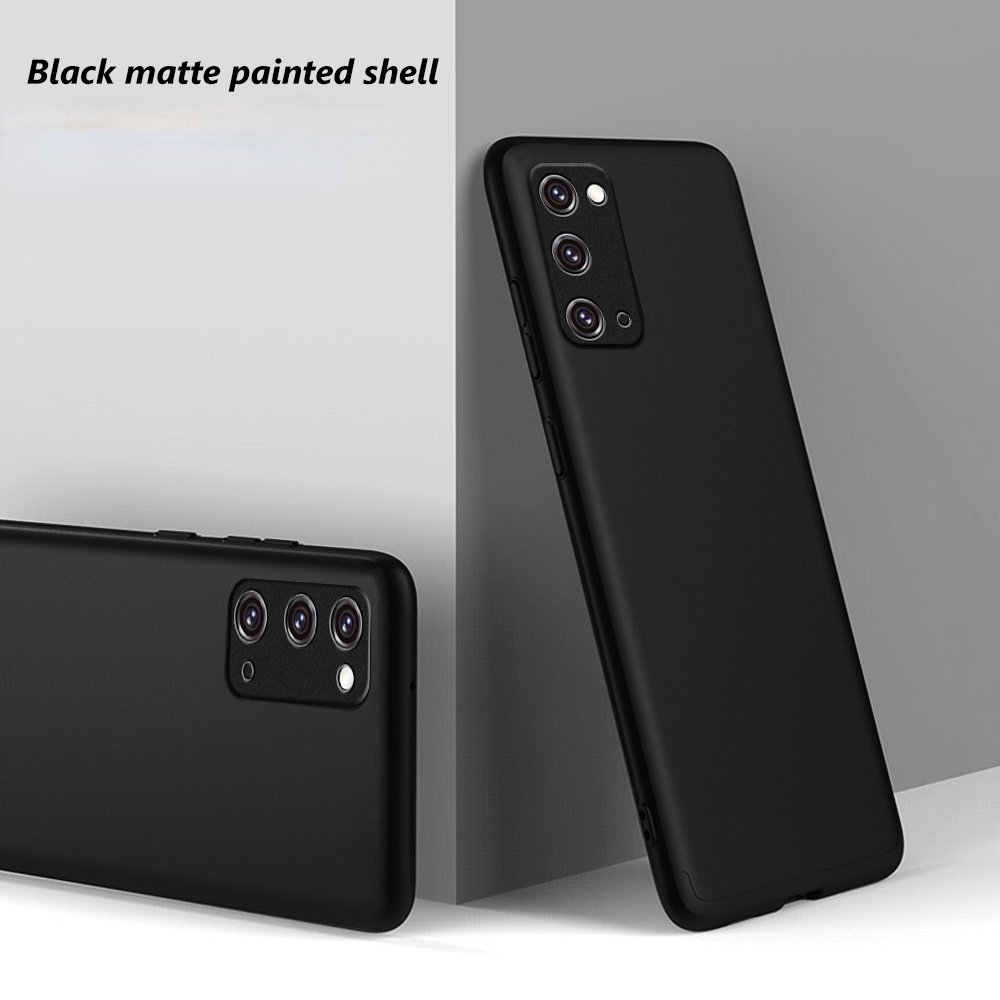 Black Matte Silicone Case Samsung S20 FE S20 + Note 20 Ultra A51 A71 S21 A 72 52 A 32 12 Plus ...