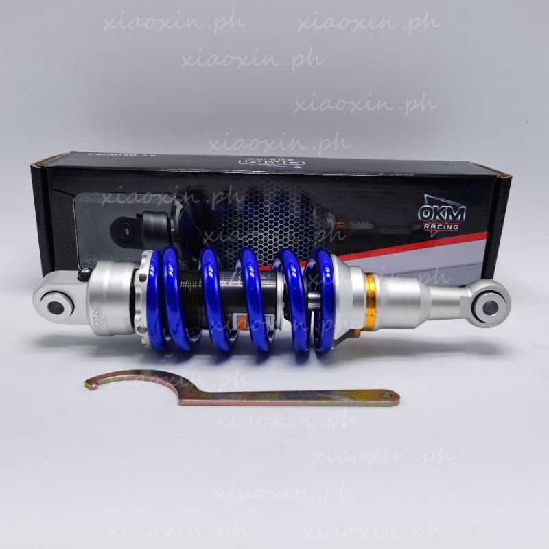 SUZUKI RAIDER 150 SHOCK ABSORBER - BLUE SPRING / GOLD RING (OKM RACING ...