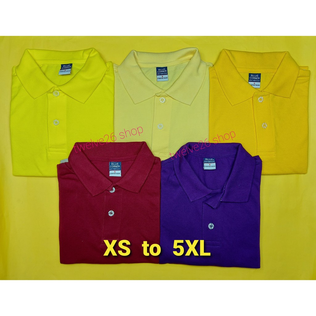 Blue Corner Polo Shirt XS to 6XL Men Unisex Plain Pink Red Maroon ...