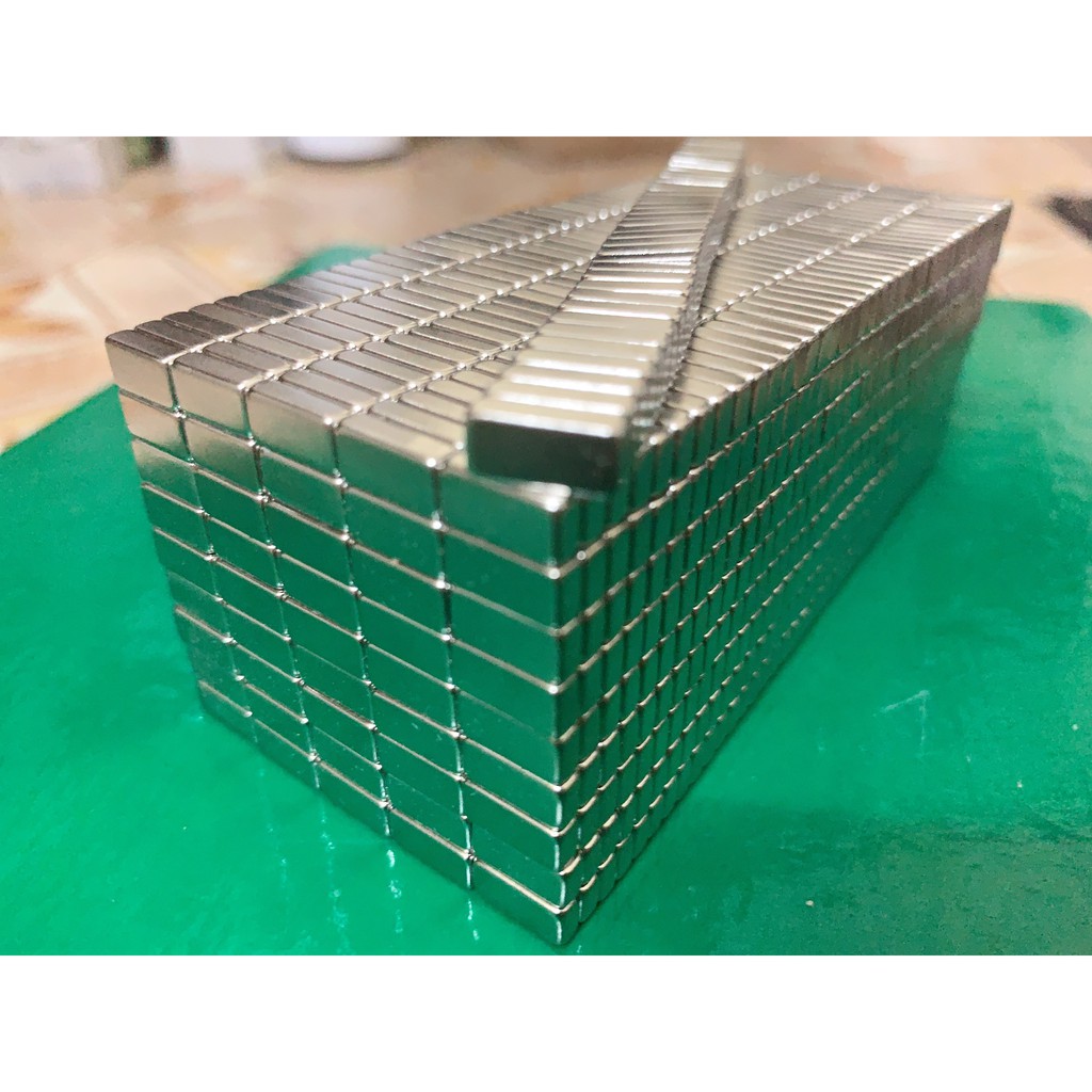 White magnet 10x5x2 mm, rectangular magnet with strong magnetic force ...