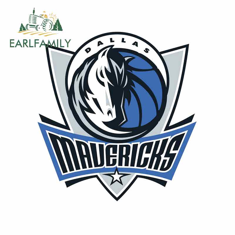 EARLFAMILY 13cm Dallas Mavericks Car Stickers Waterproof Motorcycle ...
