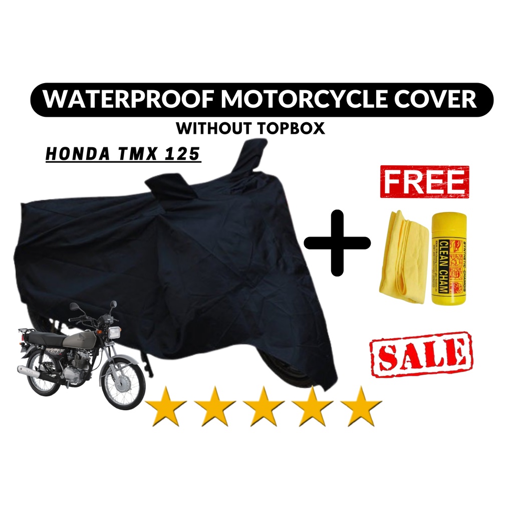 HONDA TMX 125 MOTORCYCLE COVER WITH FREE CHAM CLEANER / Waterproof, Anti-pusa, High quality ...