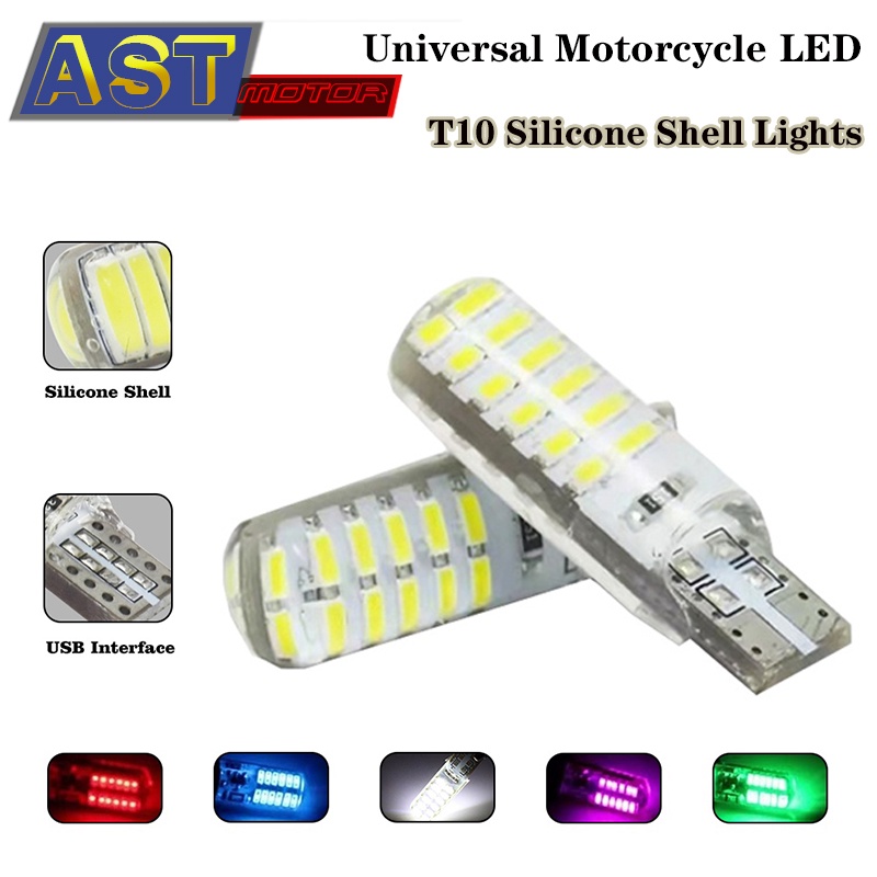 2pcs T10 Led Park light Peanut Bulb W5W Car Motorcycle Brake Light Plug ...