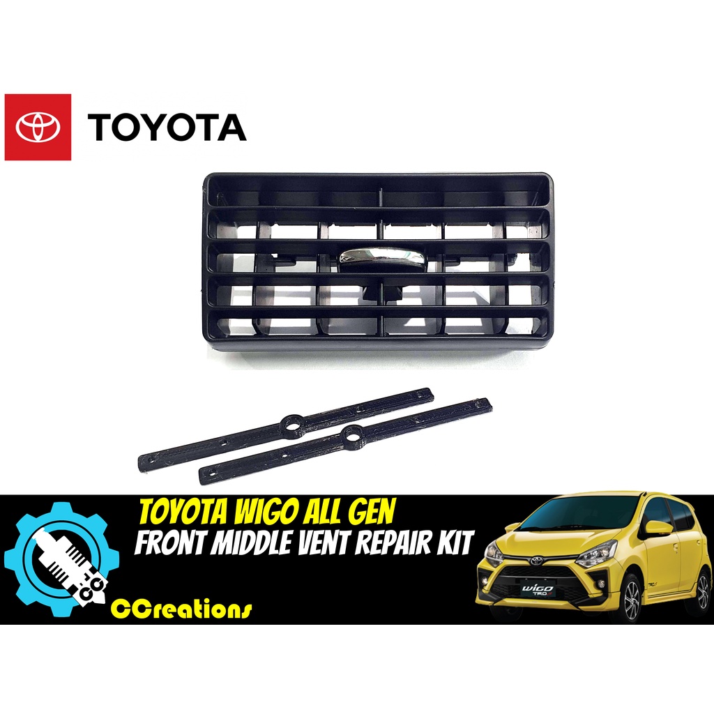 Toyota Wigo 2012 - 2022 Front Center Vent Repair Kit Only | Shopee ...