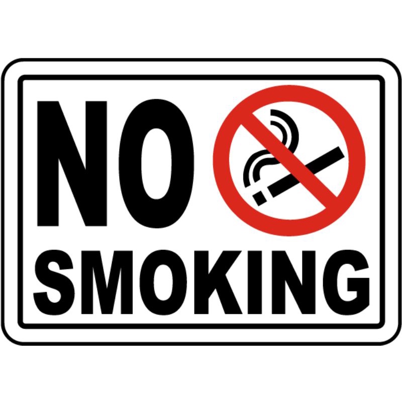 No Smoking Sticker Sign Waterproof | Shopee Philippines