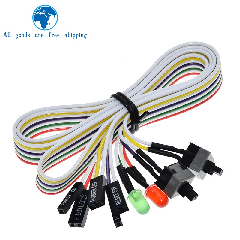 1PCS 65CM Slim PC Compute Motherboard Power Cable Original On Off Reset ...
