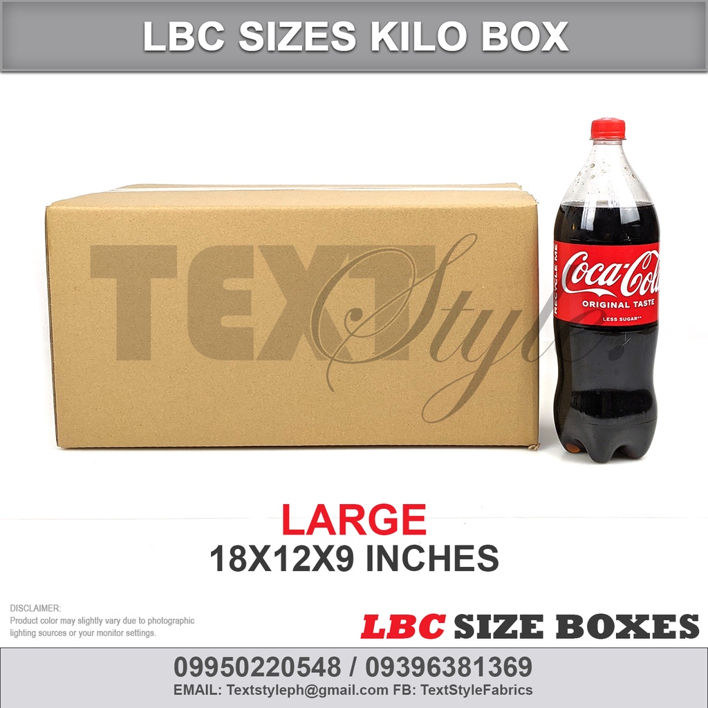 Textstyle Large LBC Express Sizes Corrugated Cargo Shipping Boxes ...