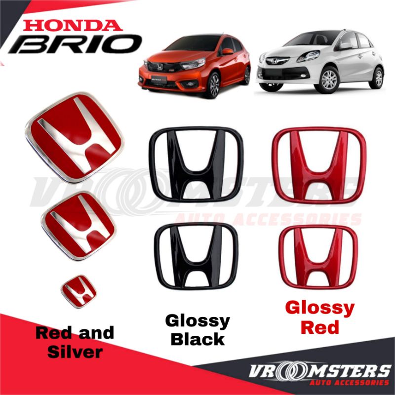 Honda Brio 2014-2025 H Emblems #Vroomsters | Shopee Philippines