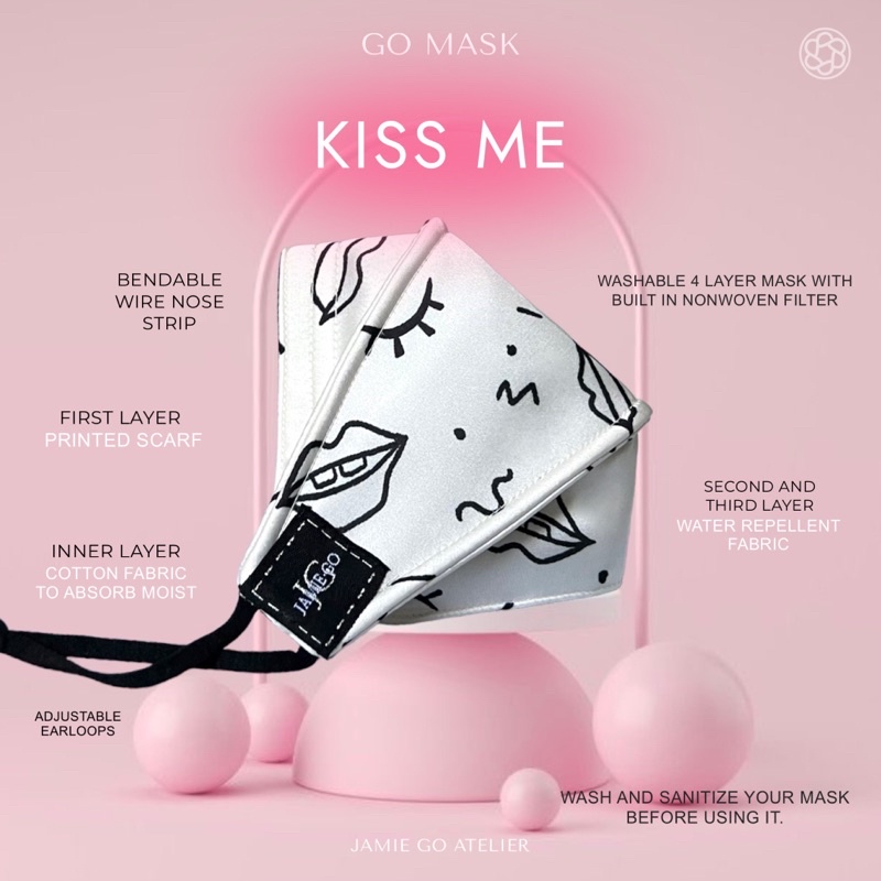 Go mask KISS ME by Jamie Go Atelier | Shopee Philippines