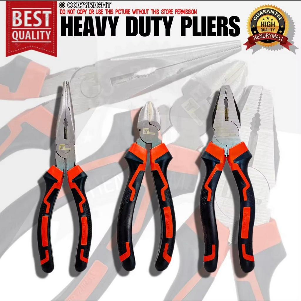 HEAVY DUTY PLIERS 8" MULTIFUNCTIONAL STEEL WIRE TOOLS NOVA BULL HIGH ...