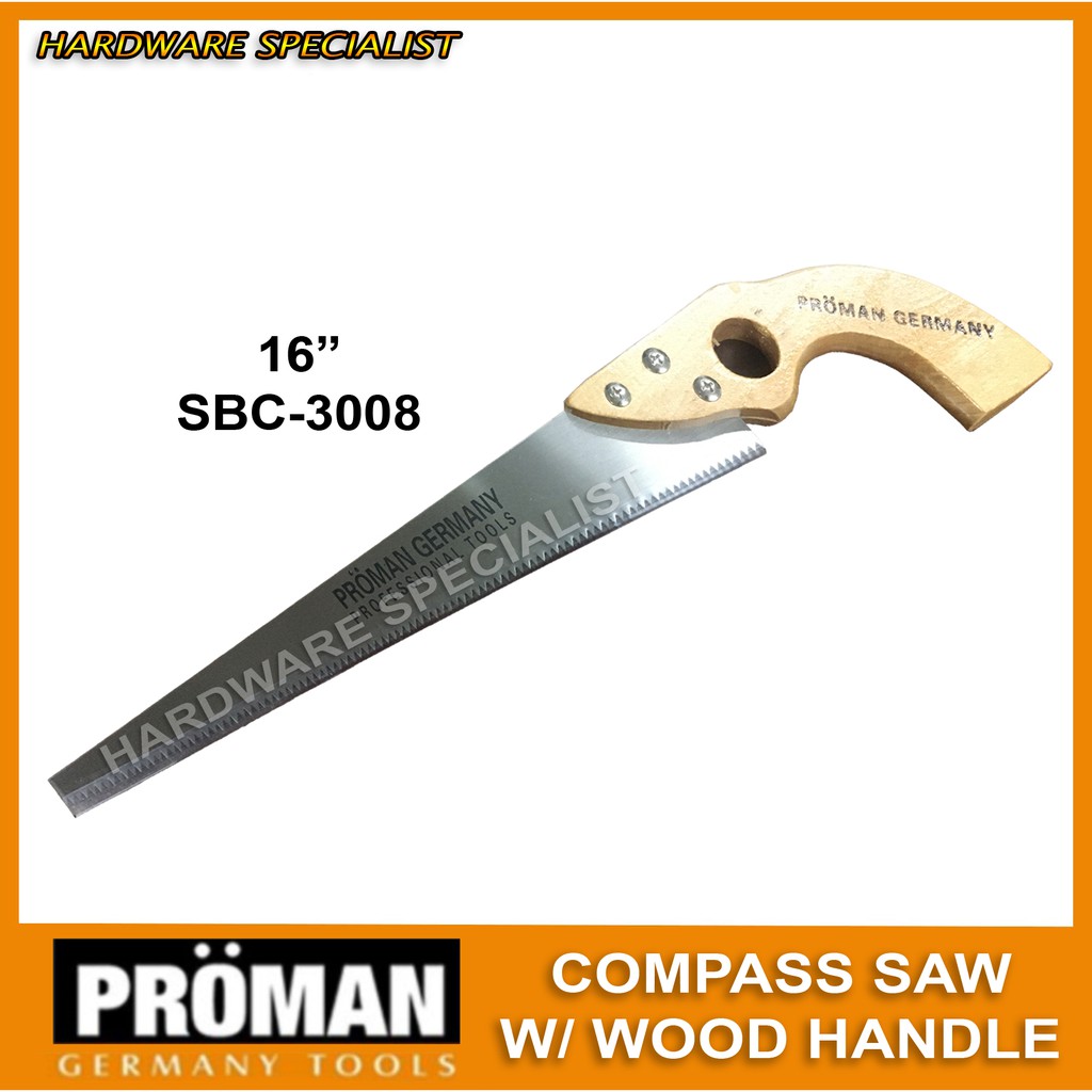 Proman Compass Saw with PVC Handle OR Wood Handle 16" | Shopee Philippines
