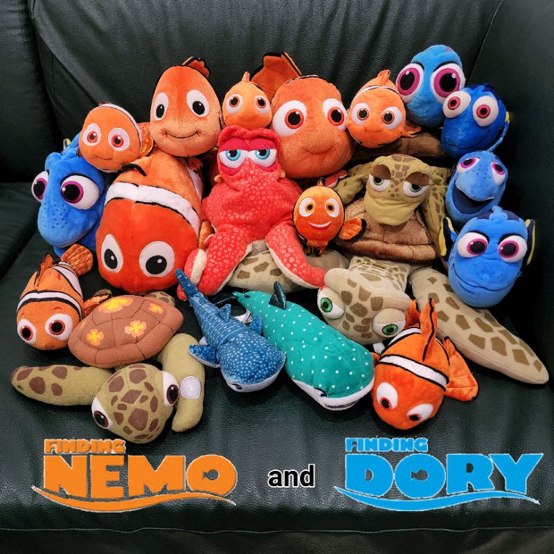 Used From America Nemo Fish Doll Dory Turtle Whale Shark And Friends ...
