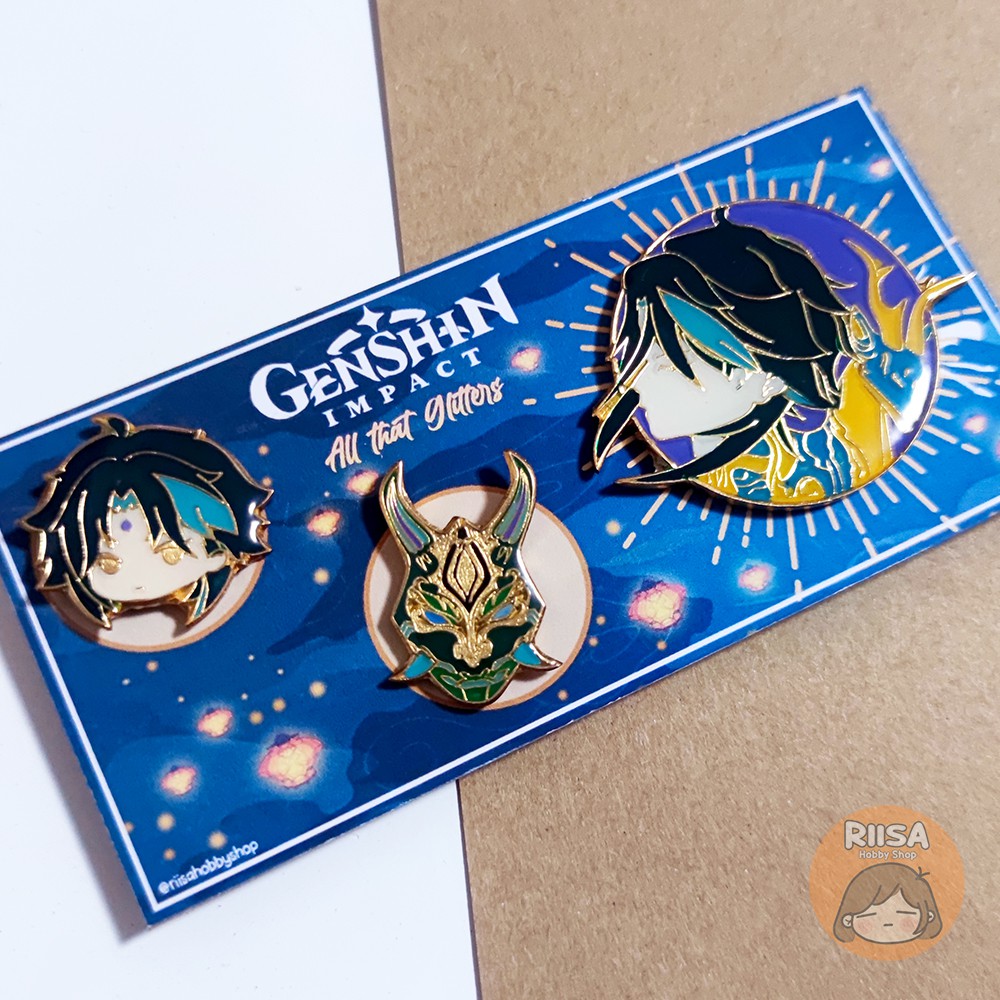 Hard Enamel Pin Genshin Impact Xiao Set | Shopee Philippines