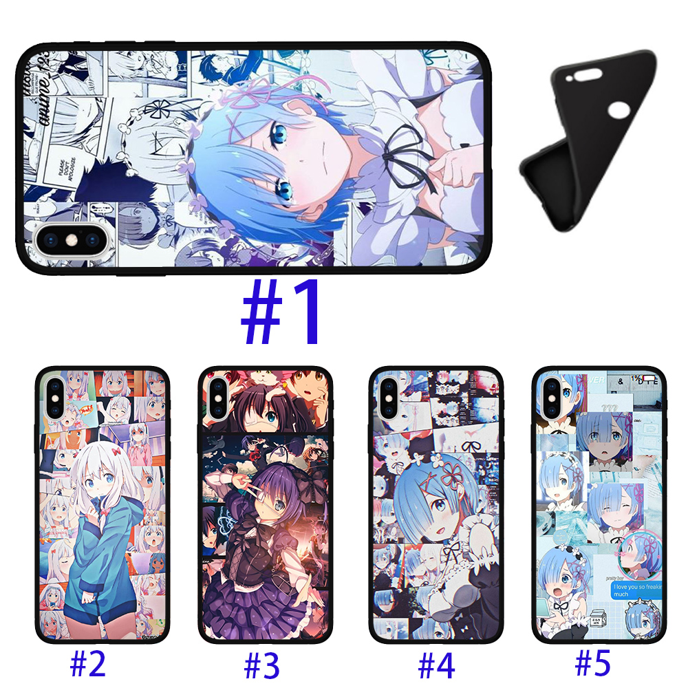 Aesthetic Zero Rem Anime Girl Casing Silicone Rubber For Oppo A1k A59