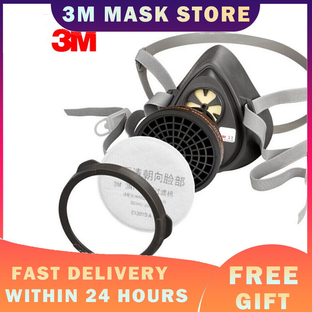 3M 3200 face Masks Half Mask Respirator Organic Face Protection Dust ...