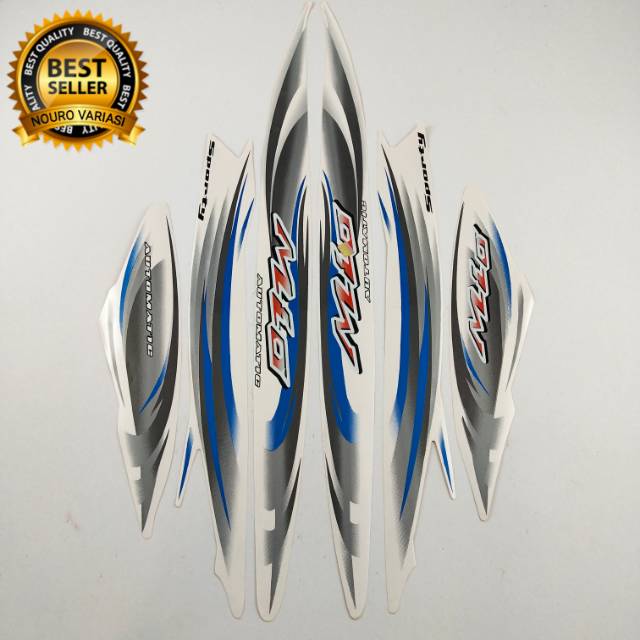 PUTIH 2007 yamaha mio white motorbike striping stickers, best standard ...