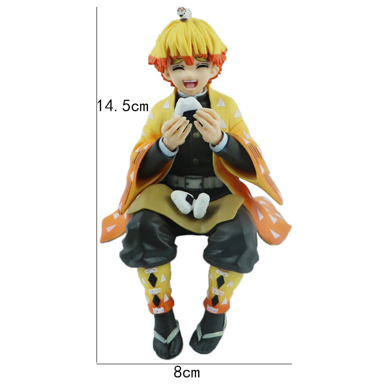 Demon Slayer Sit Action Figures Eating Rice Ball Kanroji Mitsuri Kochou ...