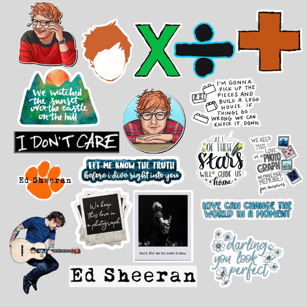 20pcs. ED SHEERAN Vinyl Sticker Set | Shopee Philippines