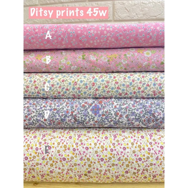 Poplin Cotton Ditsy Print 45"width | Shopee Philippines