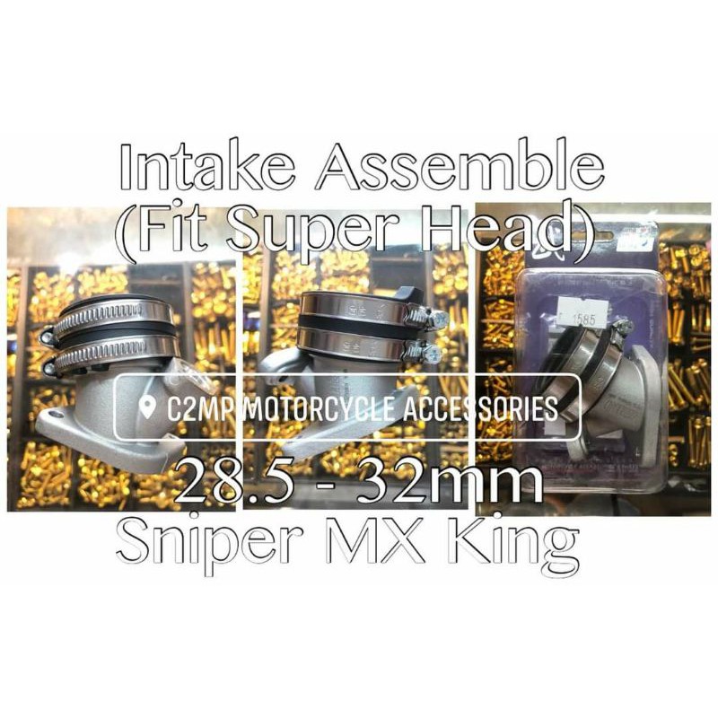UMA Intake Assemble Manifold Fit Super Head 28.5 32mm Sniper 150 King ...