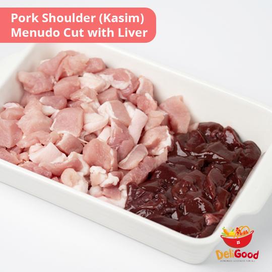 DeliGood Pork Shoulder (Kasim) - Menudo cut with Liver 1kl | Shopee ...