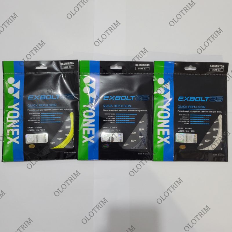 Original Yonex Exbolt 63 Badminton STRINGS | Shopee Philippines