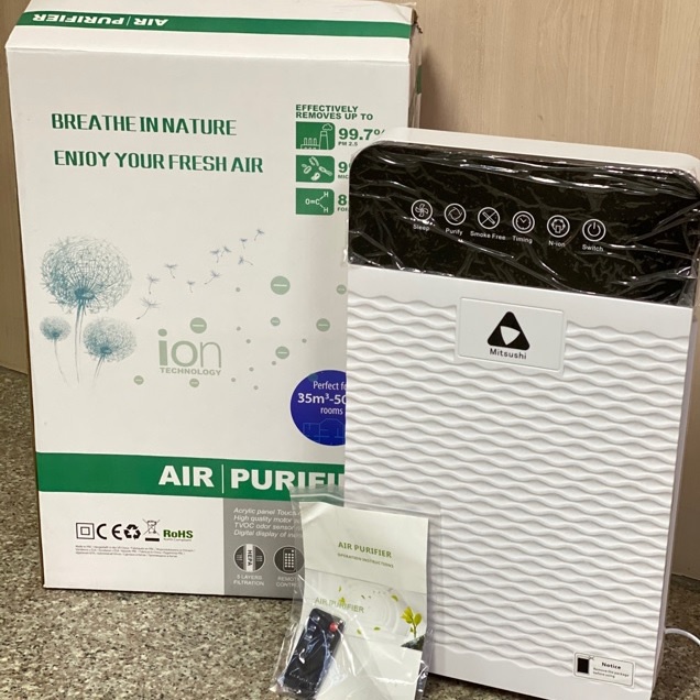 Air Purifier Mitsushi Negative Ion Odor Eliminator Cleanser Hepa filter high end Shopee Philippines