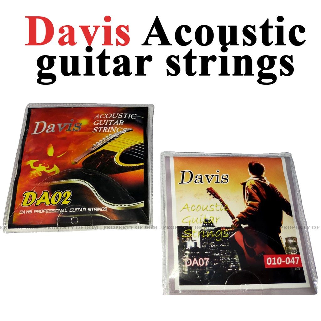 Davis Acoustic Guitar Strings ( SET ) High Quality | Shopee Philippines