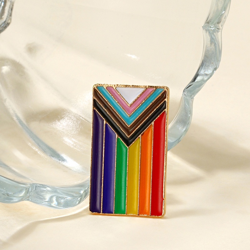 Lala LGBTQ Transgender Flag Enamel Lapel Pin Pride Flag Rectangle Pin ...