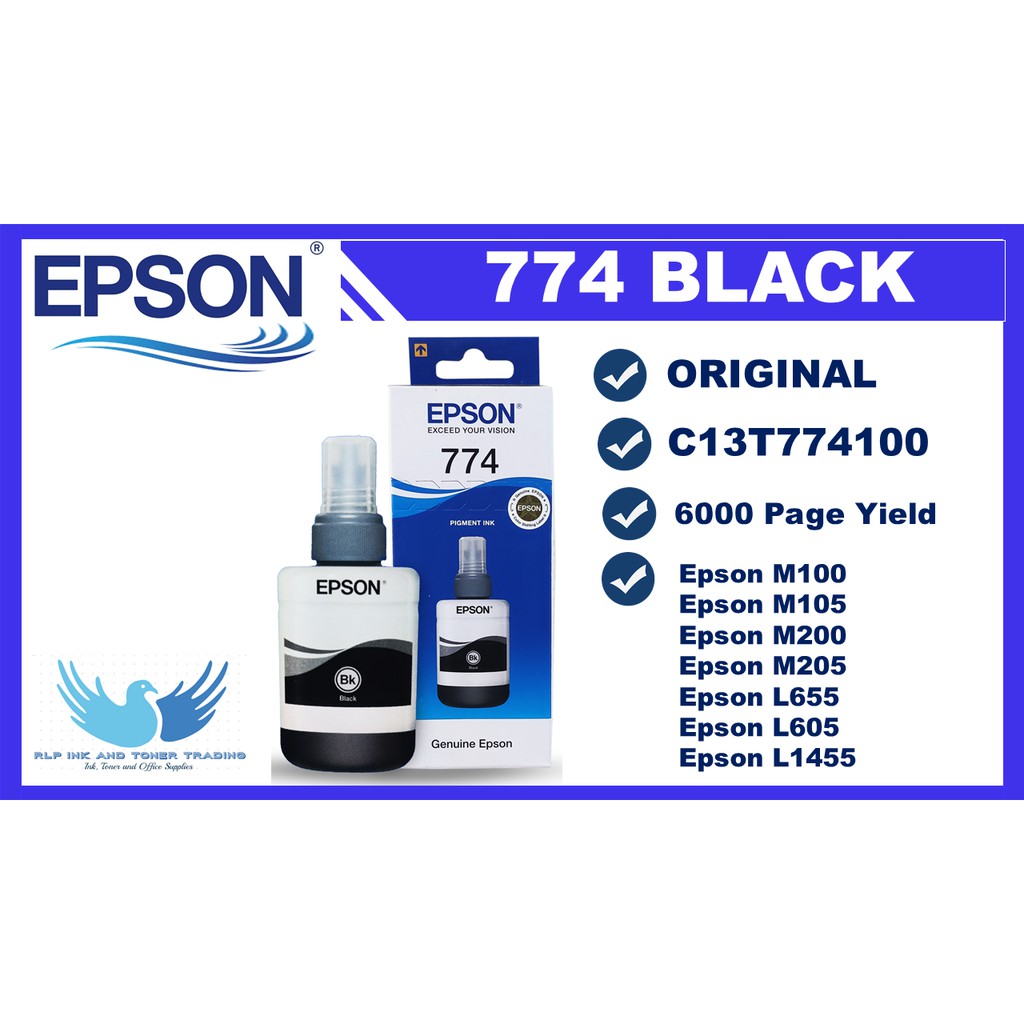Epson T7741 Black Pigment Original Ink Bottle | Shopee Philippines