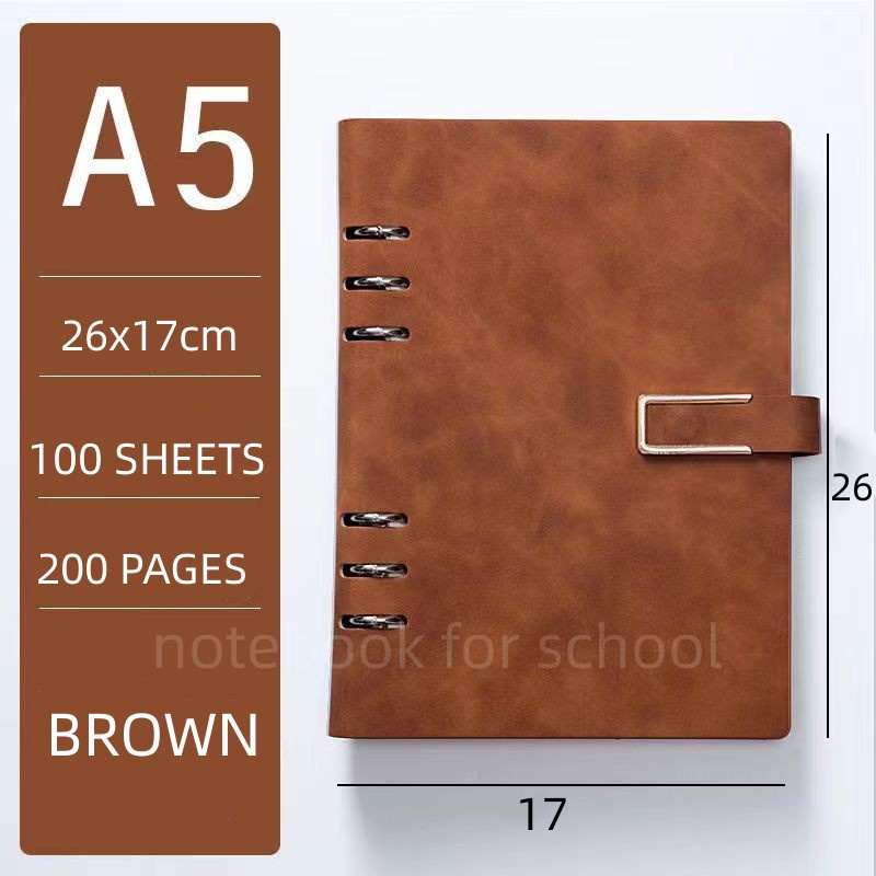NFS A5/B5 loose-leaf notebook removable notepad with side buckle ...