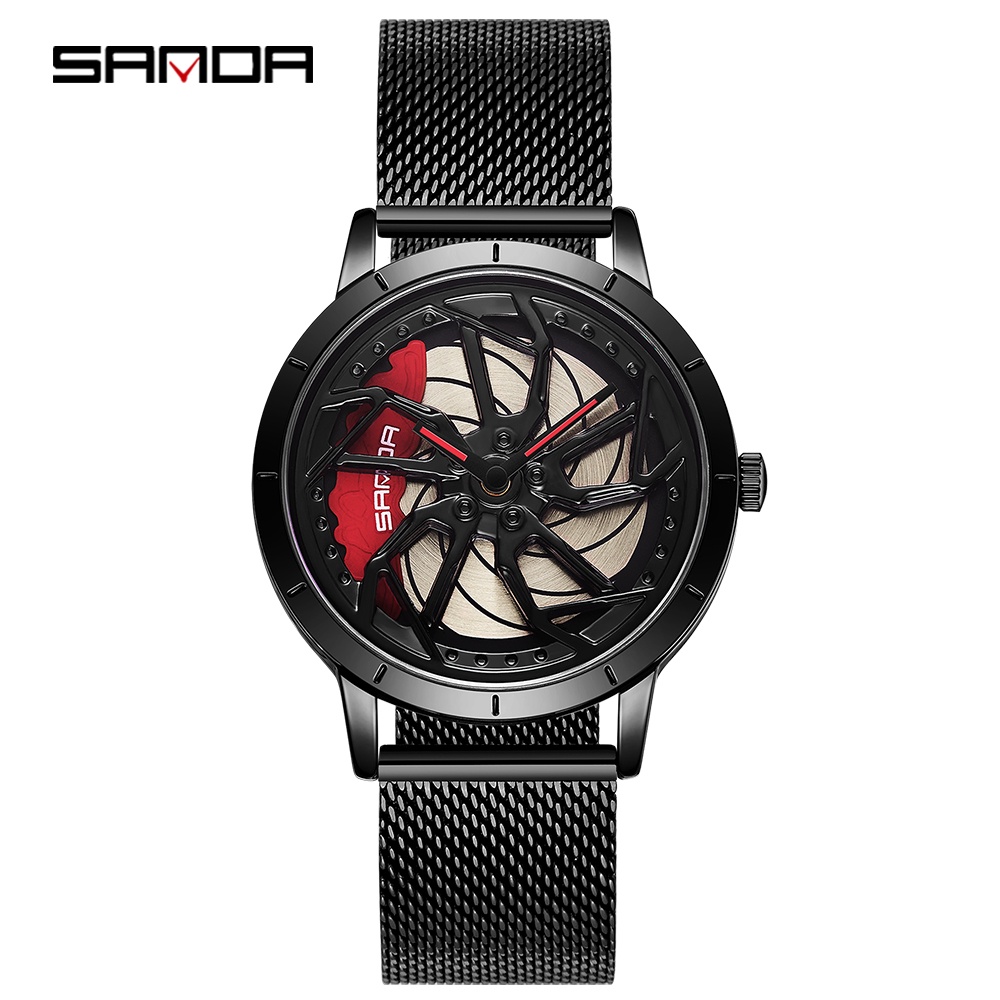 SANDA Top Luxury Brand Men's Fashion Car Wheel Rim Hub Rotating Dial ...