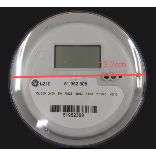 GE I-210 KWH Meter Digital Single Phase 3 Wire CL200 FM2S - I210(3W ...