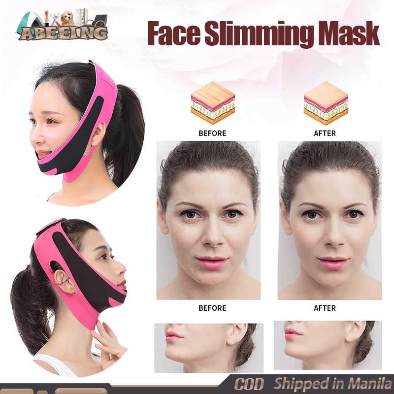 V Shaped Slimming Facial Bandage StrapFace Shaper Women Chin Cheek Lift ...