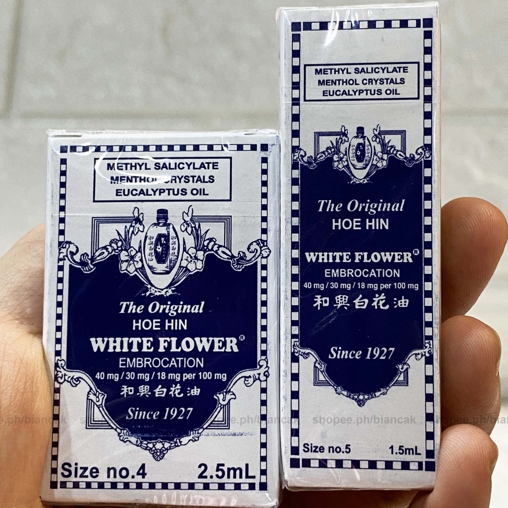 WHITE FLOWER OIL EMBROCATION NO.4 2.5ML NO.5 1.5ML (BEAUTY SECTION ...