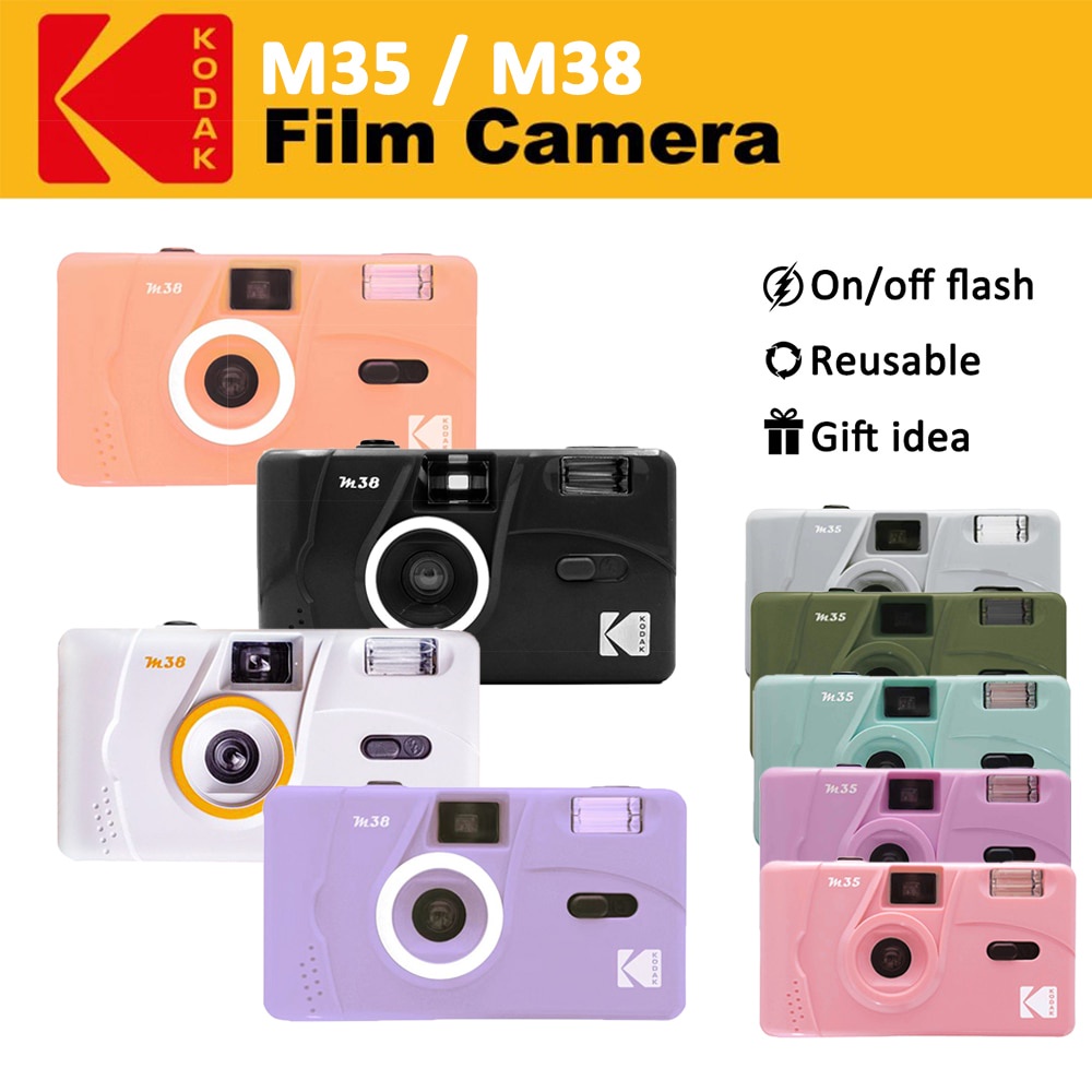 KODAK Vintage Retro M35 / M38 35mm Reusable Film Camera Sky Blue ...
